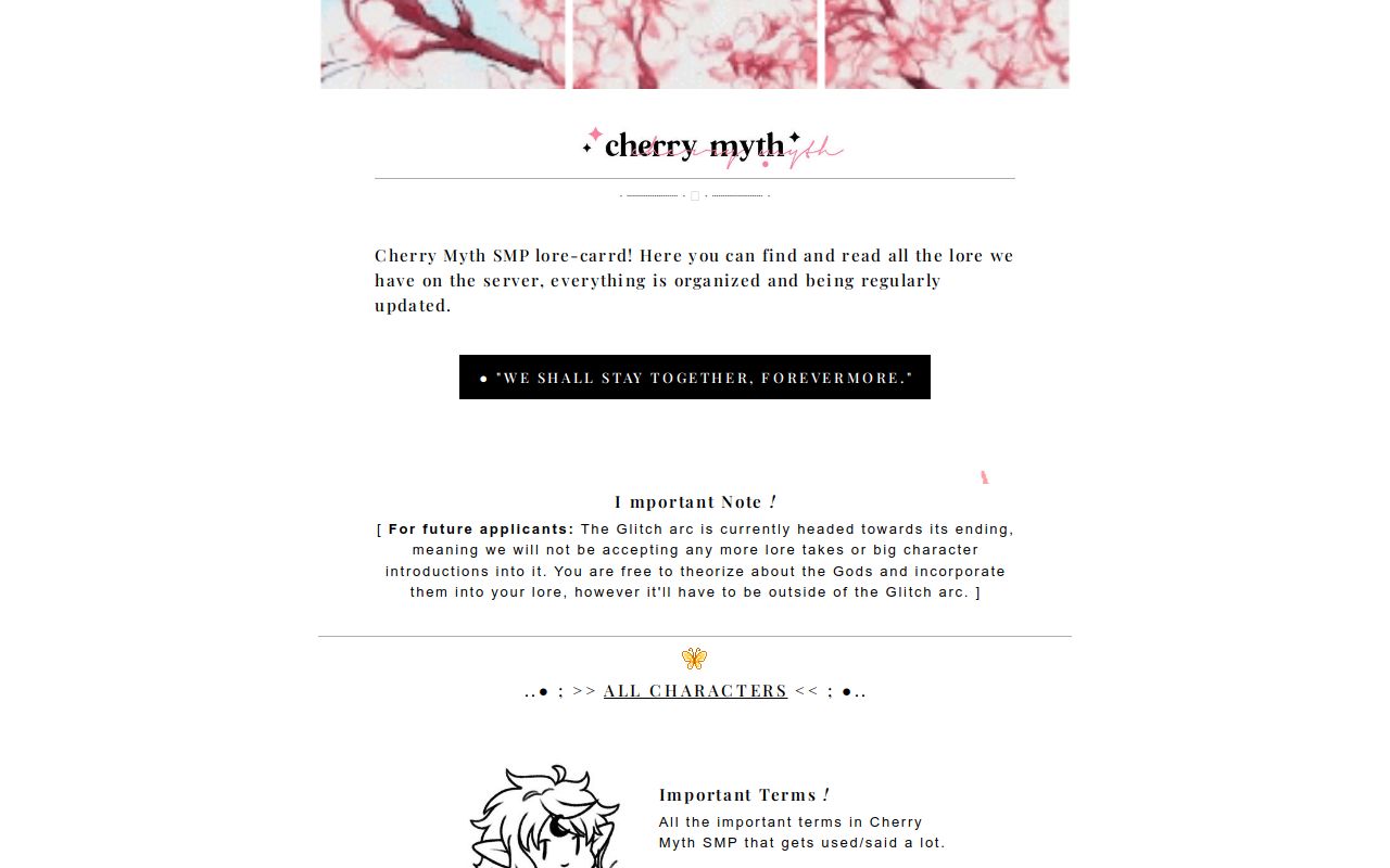 Cherry Myth SMP Lore